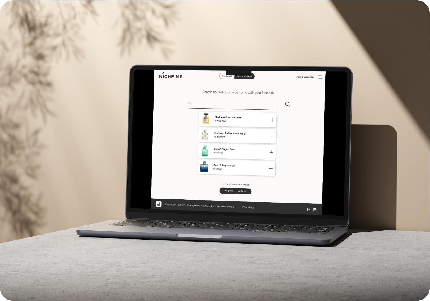 Perfume search built for you!